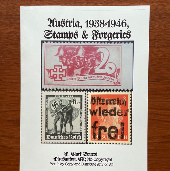 Austria, 1938-1946, Stamps and Forgeries, by P. Clark Souers – Eastern ...