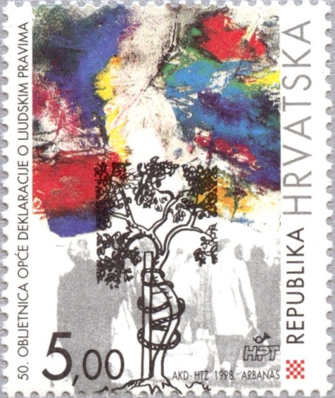 #383 Croatia - Universal Declaration of Human Rights, 50th Anniv. (MNH ...