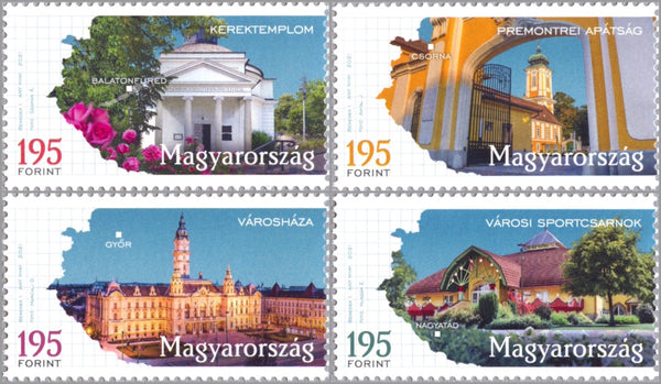 Hungary - 2021 Regions and Towns IV, Set of 4 (MNH) – Eastern Europe ...