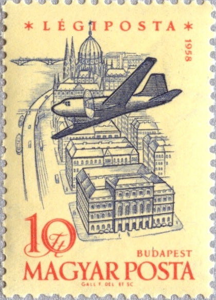 #C191-C200 Hungary - 40th Anniv. of Hungarian Air Post Stamps (w/o Ins ...