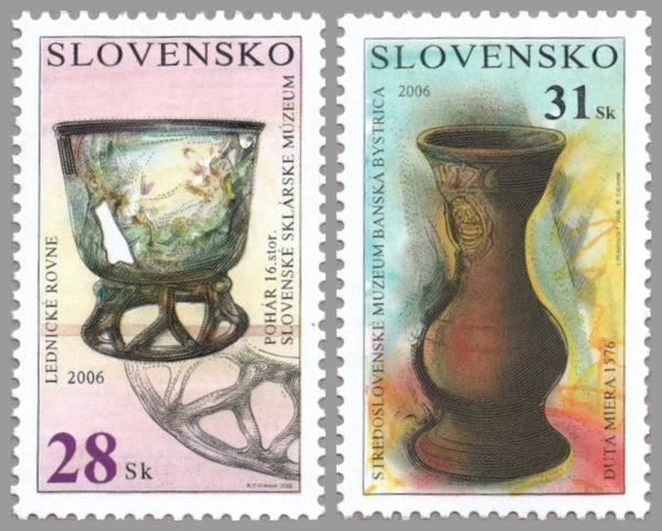 #504-505 Slovakia - Objects in Museums (MNH) – Eastern Europe Postage ...